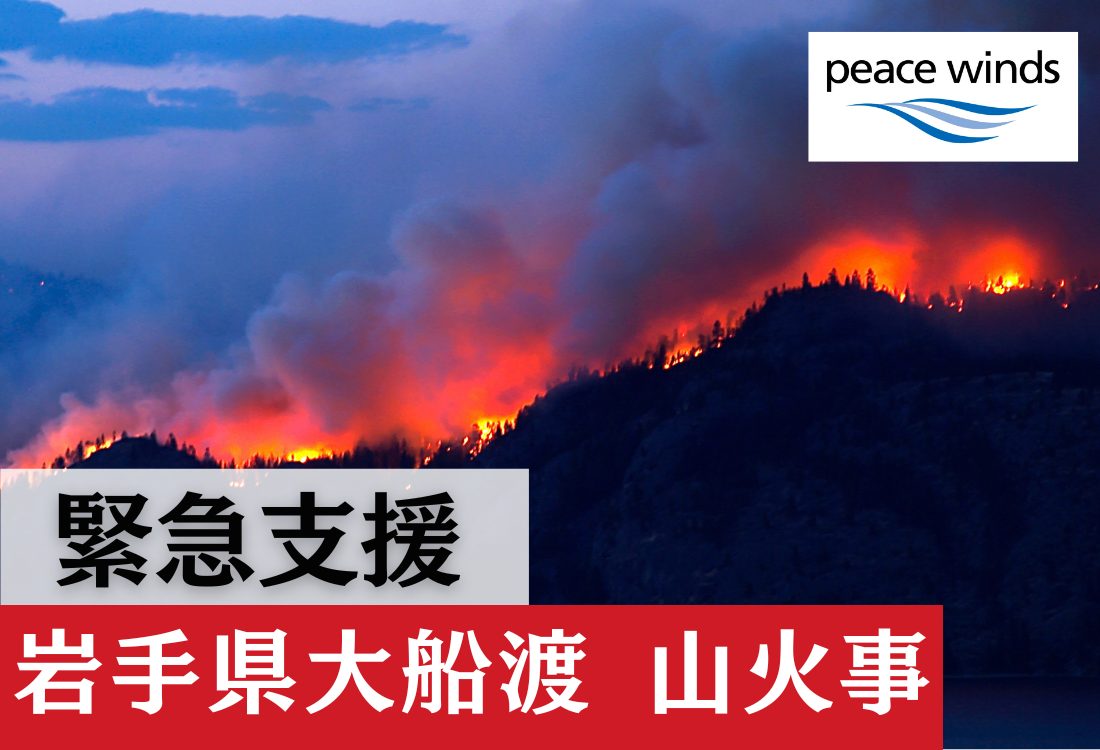 【岩手 大船渡 山火事】被災地に向け緊急支援チームが出動、緊急募金を開設しました 空飛ぶ捜索医療団arrows